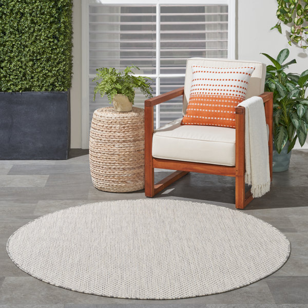 Beachcrest Home Tapis intérieur / extérieur ivoire / argent Anastasia et Commentaires - Wayfair ...